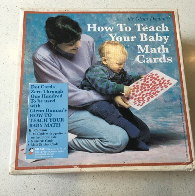 Glenn Doman Math Flashcard - How To Teach Your Baby Math Cards, Babies ...