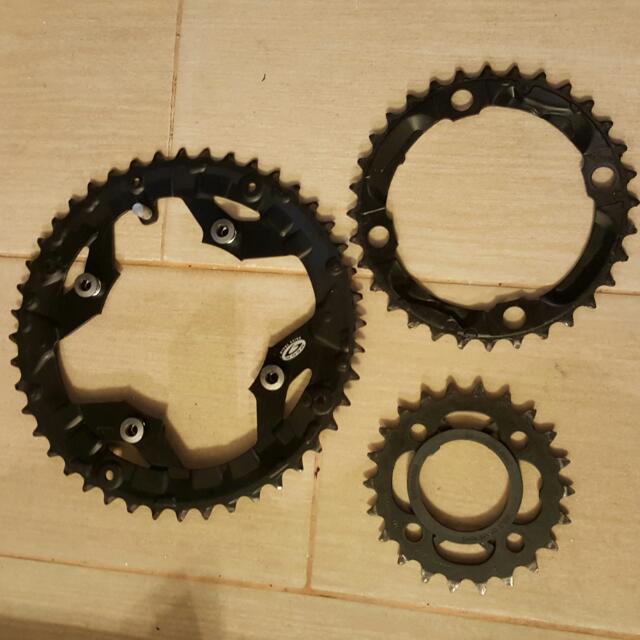 Shimano Triple Chainring, Sports Equipment, Bicycles & Parts, Bicycles ...
