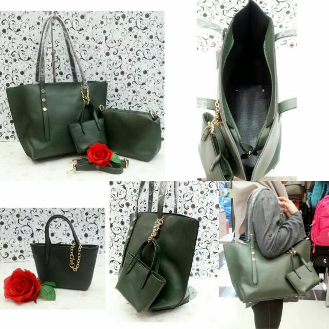 VICTORIA BECKHAM 3 IN 1 SET HANDBAG, Women's Fashion, Bags & Wallets ...