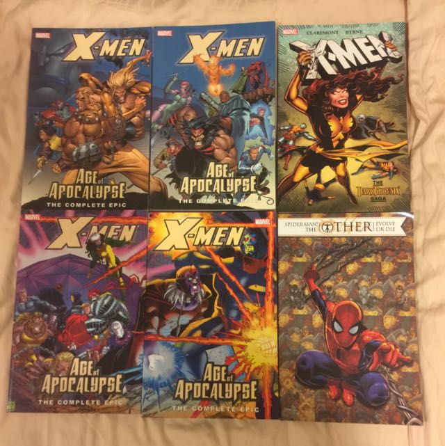 X-Men Age of Apocalypse, Dark Phoenix Saga and Spiderman The Other TPBs ...