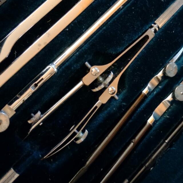 antique complete compasses set., Hobbies & Toys, Memorabilia ...