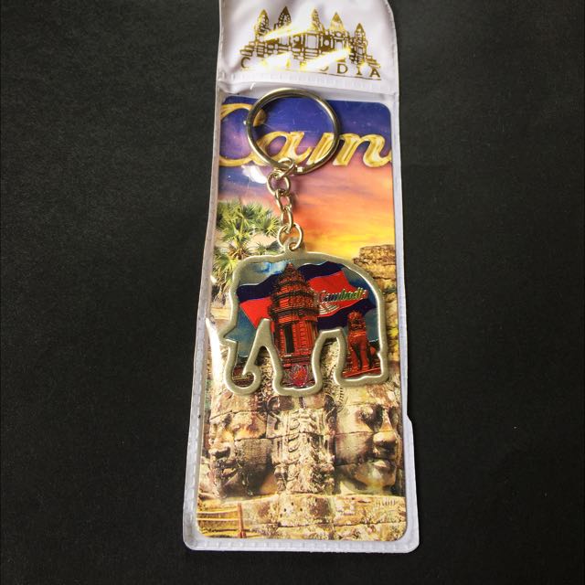 Cambodia Key Chain Elephant Shape, Hobbies & Toys, Memorabilia ...