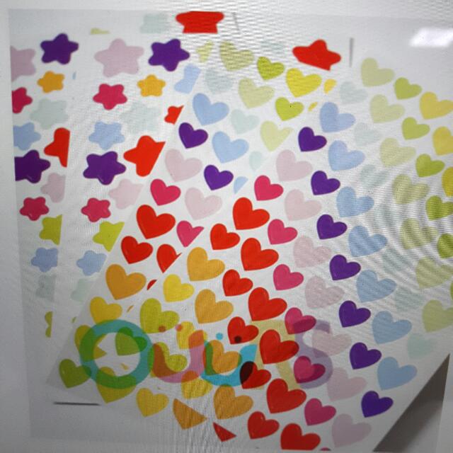 Colourful Sticker/Heart Shaped Sticker/Star Stickers/Round Stickers ...