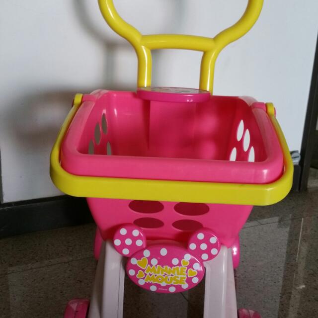 Disney Minnie Mouse Push Cart, Hobbies & Toys, Toys & Games on Carousell