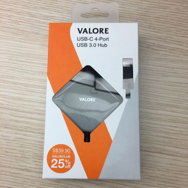VALORE USB-C 4-Port USB 3.0 Hub, Computers & Tech, Parts & Accessories ...