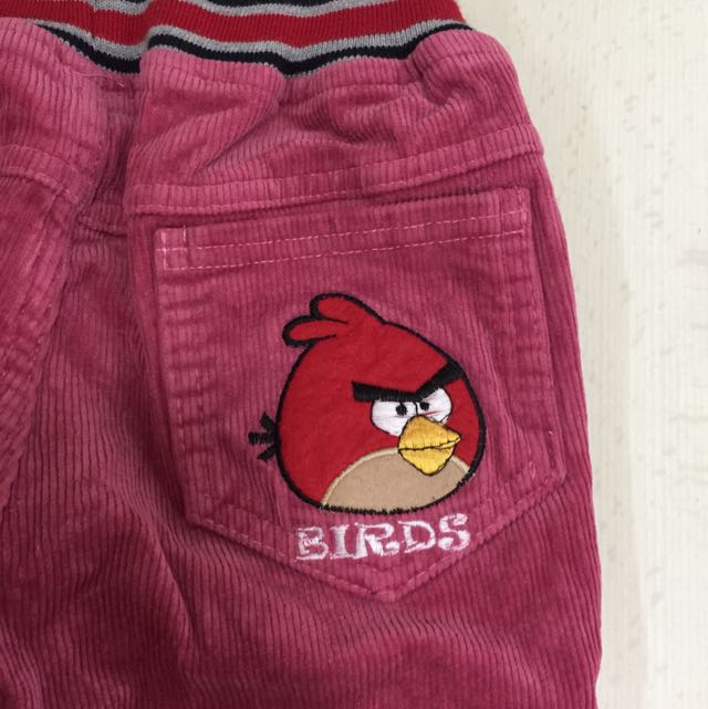 Angry bird corduroy Pants, Babies & Kids, Babies & Kids Fashion on ...