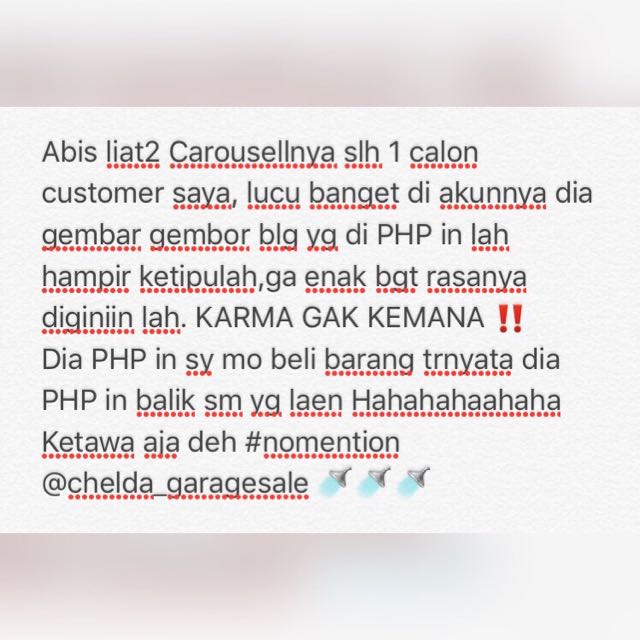 Karma Doesnt Exit Olshop Fashion Olshop Wanita Di Carousell 
