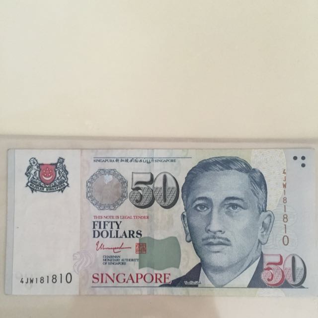 Singapore 50 Note, Vintage & Collectibles, Currency on Carousell