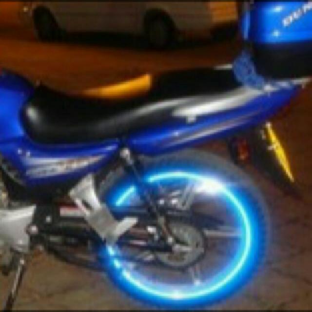 Suzuki Reflective Rim Set, Motorcycles, Motorcycle Accessories on Carousell