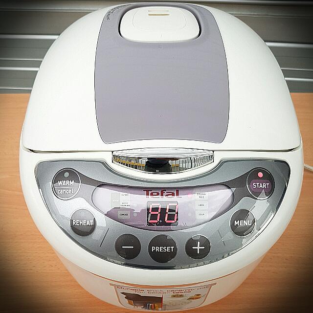 Tefal Microcomputer Rice Cooker 10 Cups 1.8 Litres (8.0/10 Used) 30 ...