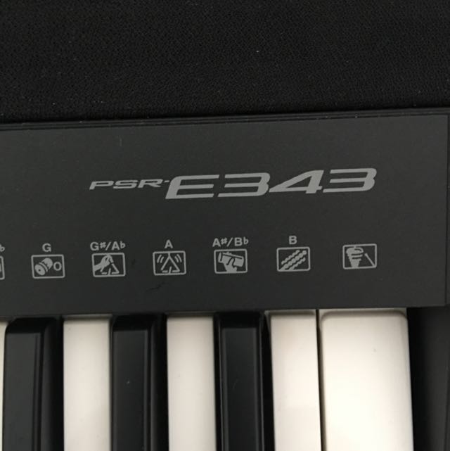 Used Yamaha Electronic Keyboard - PSR E343, Hobbies & Toys, Music ...
