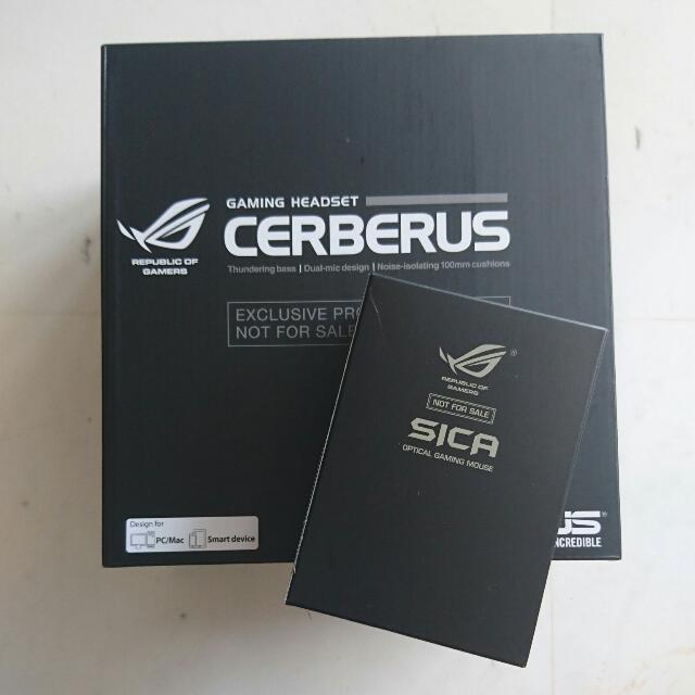 Asus ROG Cerberus Headset + Sica Gaming Mouse, Computers & Tech, Parts ...