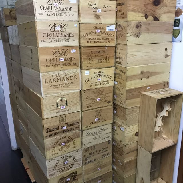 Empty Wine Wooden Boxes, Everything Else on Carousell