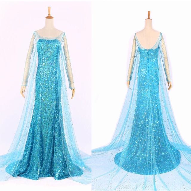 Frozen Elsa Adult Costume, Women's Fashion, Muslimah Fashion, Dresses ...