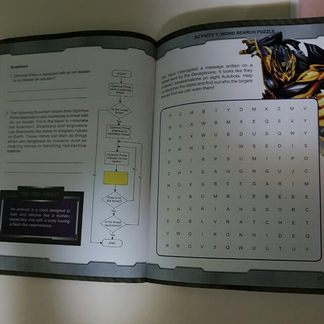 Limited Edition Transformers 30th Anniversary Activity Booklet, Hobbies ...