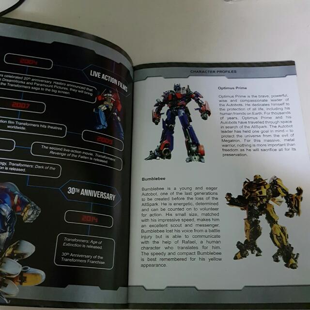 Limited Edition Transformers 30th Anniversary Activity Booklet, Hobbies ...