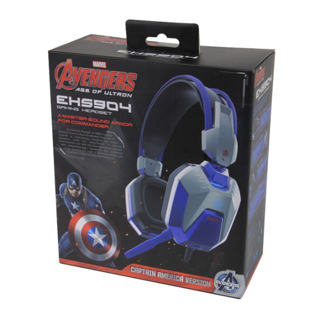 Marvel Avengers Captain America Gaming Headset EHS904, Audio ...