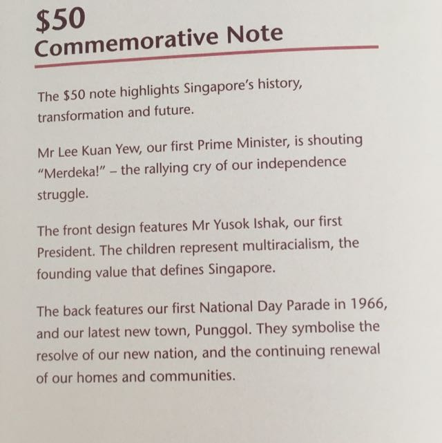 (SG50 Commemorative Notes Folder (Empty), Everything Else on Carousell
