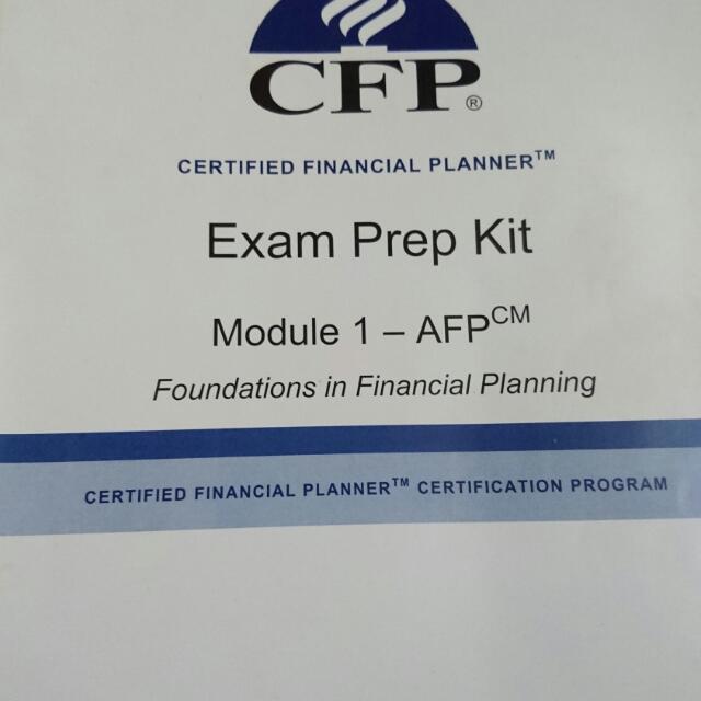 Cfp Module 1 Textbook/Study Guide + Exam Prep Kit, Hobbies & Toys ...