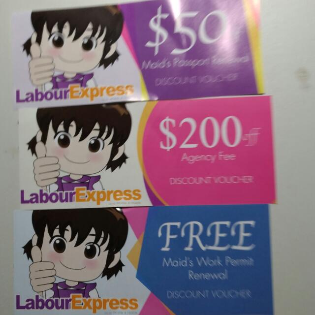 Free Labour Express Voucher, Tickets & Vouchers, Vouchers on Carousell