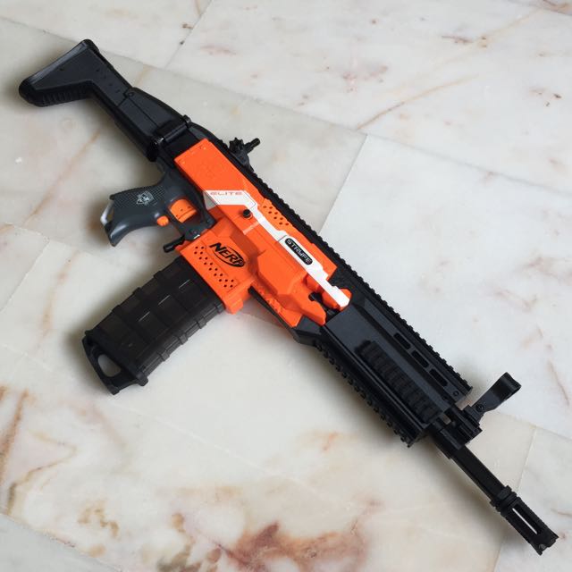( Sold Out )SCAR conversion Kit With Foldable Butt Stock For Nerf ...