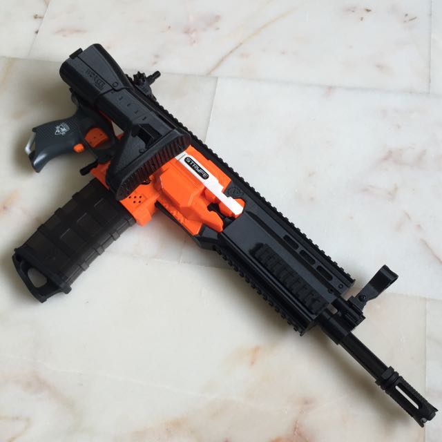 ( Sold Out )SCAR conversion Kit With Foldable Butt Stock For Nerf ...