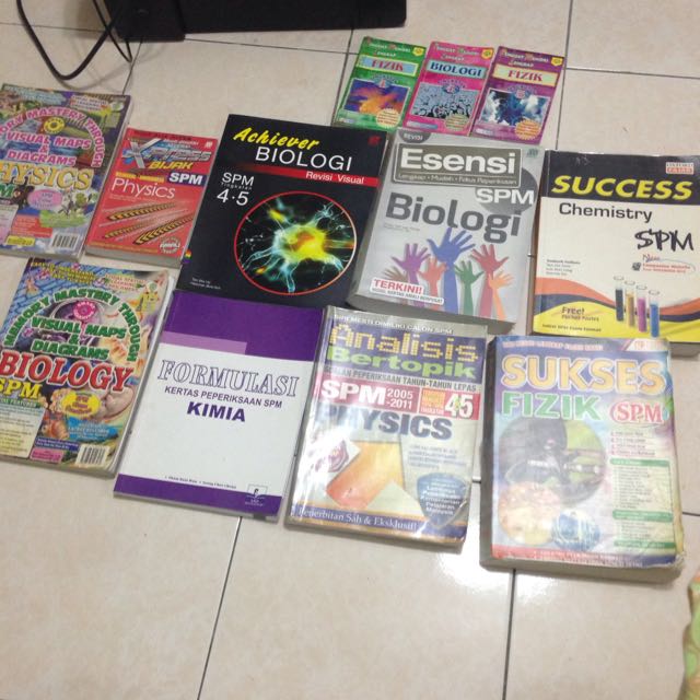 SPM school books: textbook, reference, exercise book form 4 and form 5 ...