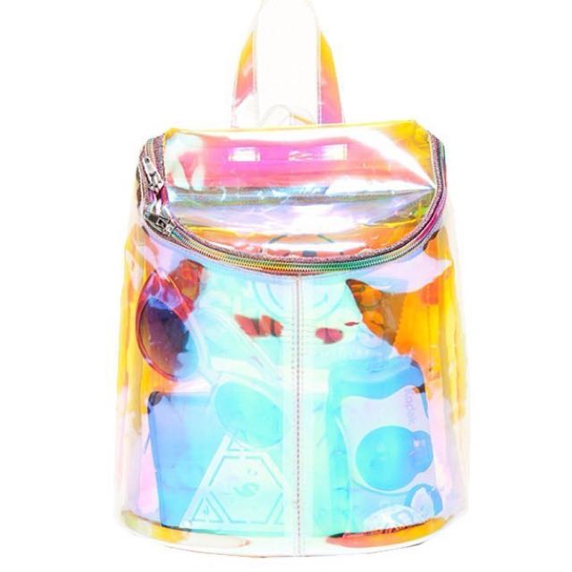 UNIF Inspired Holographic Backpack, Women's Fashion, Bags & Wallets ...