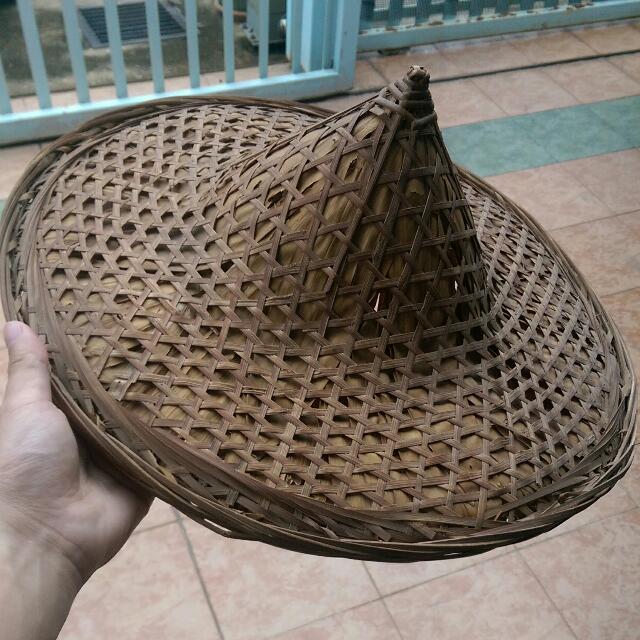 Asian Conical Weave Coolie Hat, Hobbies & Toys, Stationery & Craft ...