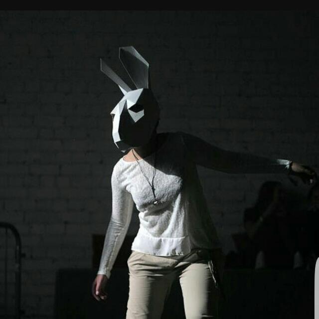 DIY Low Poly Rabbit Mask, Hobbies & Toys, Stationery & Craft, Craft ...