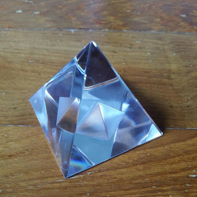 Crystal Double Pyramid, Hobbies & Toys, Religious Items on Carousell