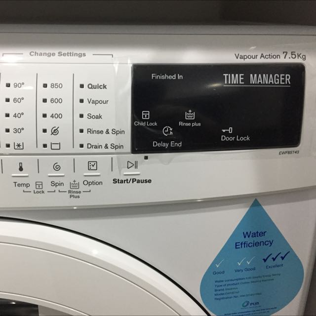 ELECTROLUX FREE STANDING WASHER EWF85743, TV & Home Appliances, Washing ...