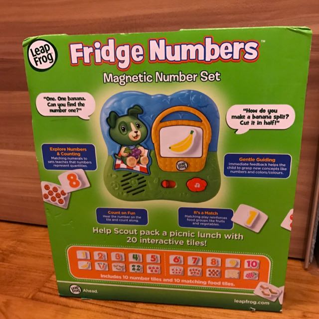 Leap Frog Fridge Numbers Magnetic Number Set, Hobbies & Toys, Toys ...
