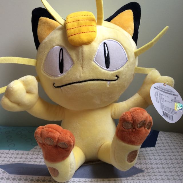 Pokemon Meowth Plush Toy, Hobbies & Toys, Toys & Games on Carousell