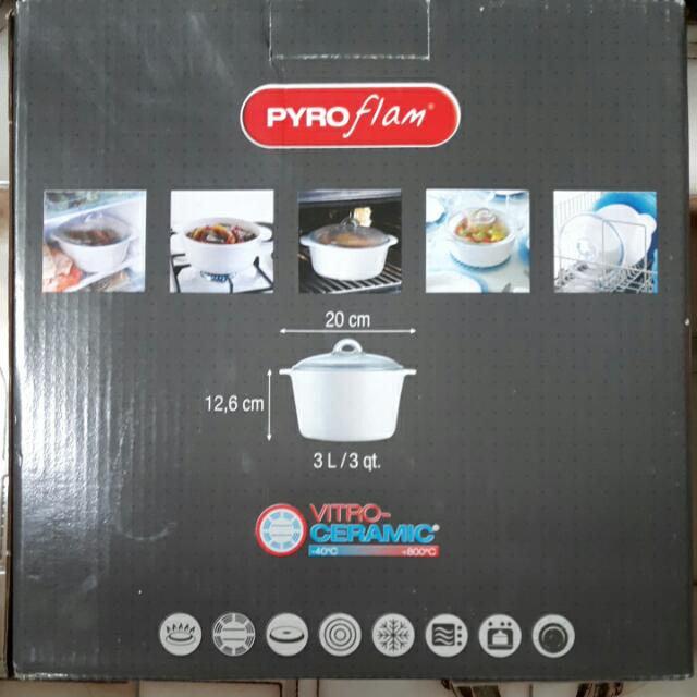 Pyroflam Vitro-Ceramic Cookware (3 Litres), TV & Home Appliances ...