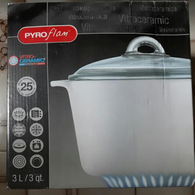 Pyroflam Vitro-Ceramic Cookware (3 Litres), TV & Home Appliances ...