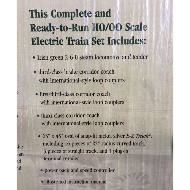 Rare BACHMANN IRISH RAILWAY COMPLETE HO/OO SCALE ELECTRIC TRAIN SET ...
