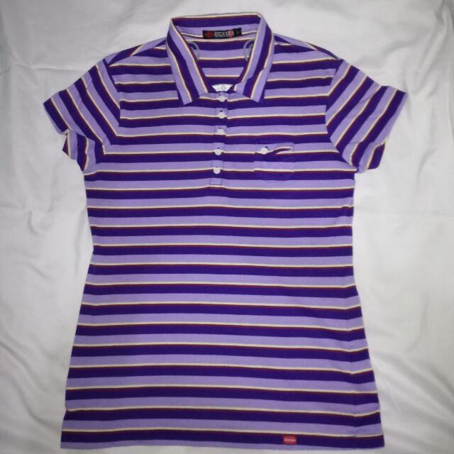 REPRICED Dickies Violet Large Polo Shirt on Carousell