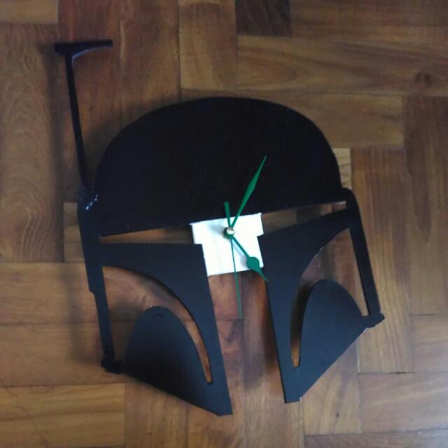 Star Wars Mandalorian Silhouette Clock Homemade, Mobile Phones ...
