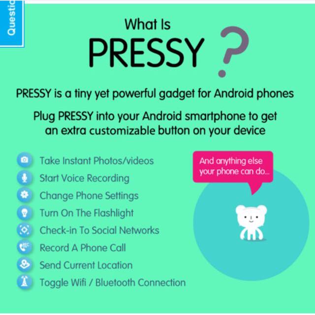 Pressy Android Phone Smart Button Control, Mobile Phones & Gadgets ...