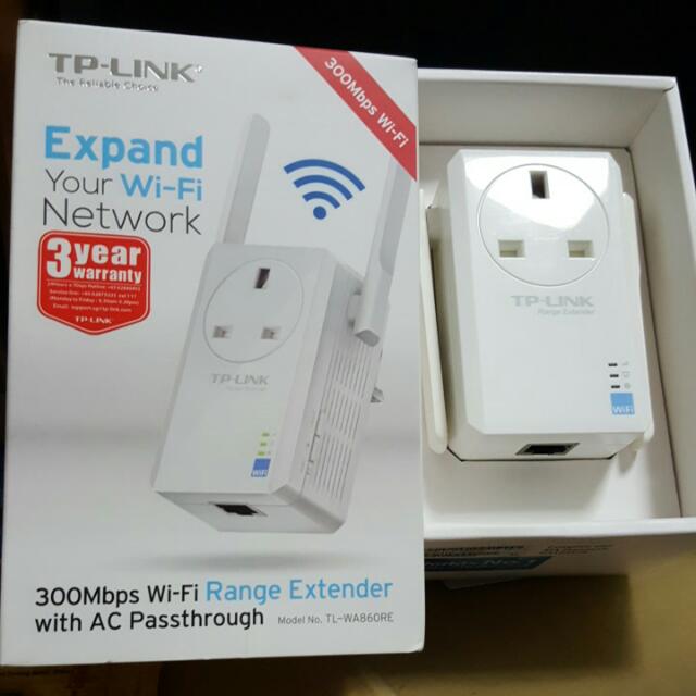 TP LINK MPBS WiFi Range Extender With AC Passthrough Computers Tech Parts Accessories