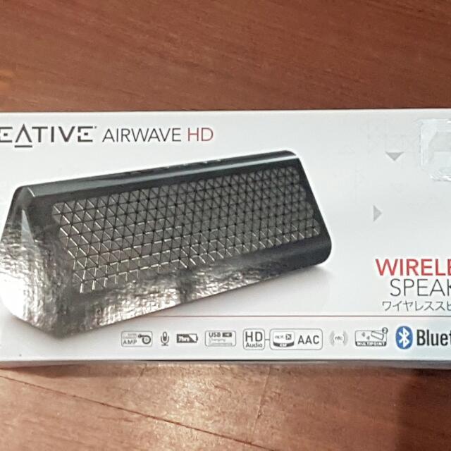 Creative Portable Airwave HD Wireless Speaker - Black, Audio, Soundbars ...