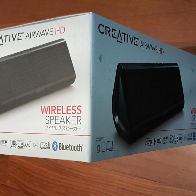 Creative Portable Airwave HD Wireless Speaker - Black, Audio, Soundbars ...
