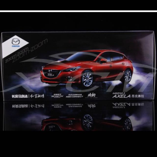 Diecast Car Model Mazda 3 AXELA Hatchback 1:18 (Red), Hobbies & Toys ...