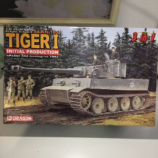 DRAGON 6252 1/35 Tiger I Initial Production s.Pz.Abt.502 Leningrad 1943 ...