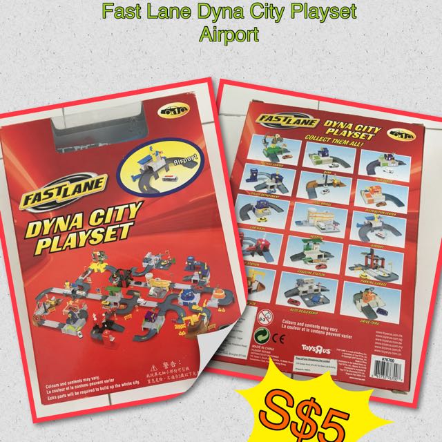 Fast Lane Dyna City Playset - Airport, Toys & Games, Bricks & Figurines ...