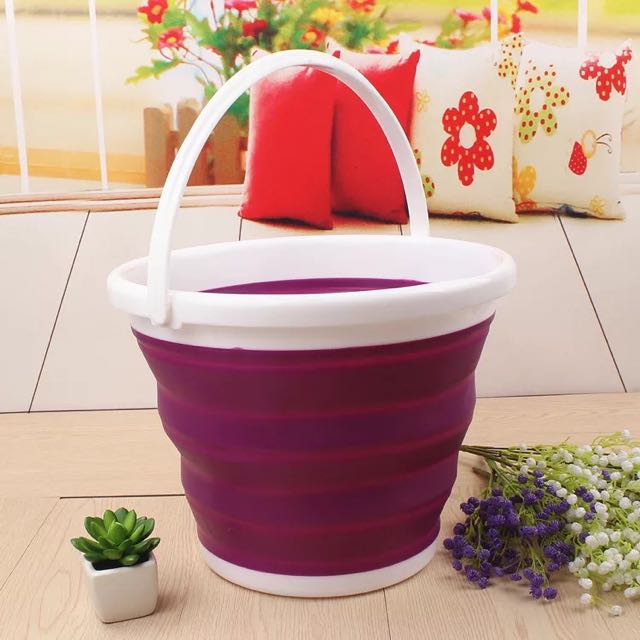 Foldable Pail/Bucket, Furniture & Home Living, Cleaning & Homecare ...