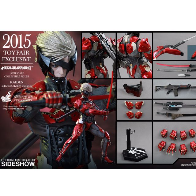 Hot Toys Metal Gear Rising Revengeance 1/6 Red Raiden Inferno Version ...