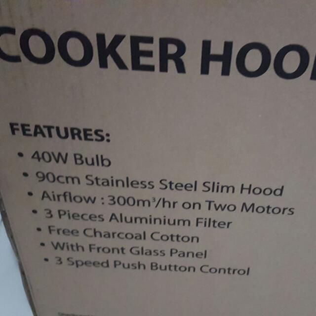 Khind Cooker Hood Model-KHD 649, TV & Home Appliances, Kitchen ...