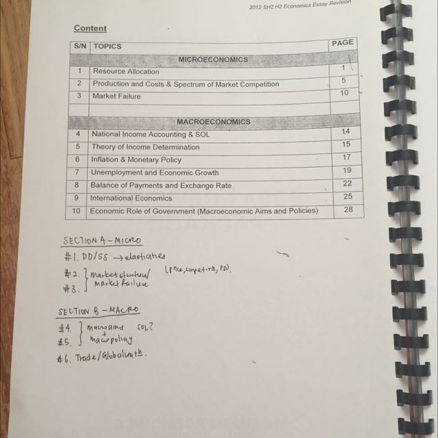 NJC H2 Econs Essay + Case Study Revision Package, Hobbies & Toys, Books ...